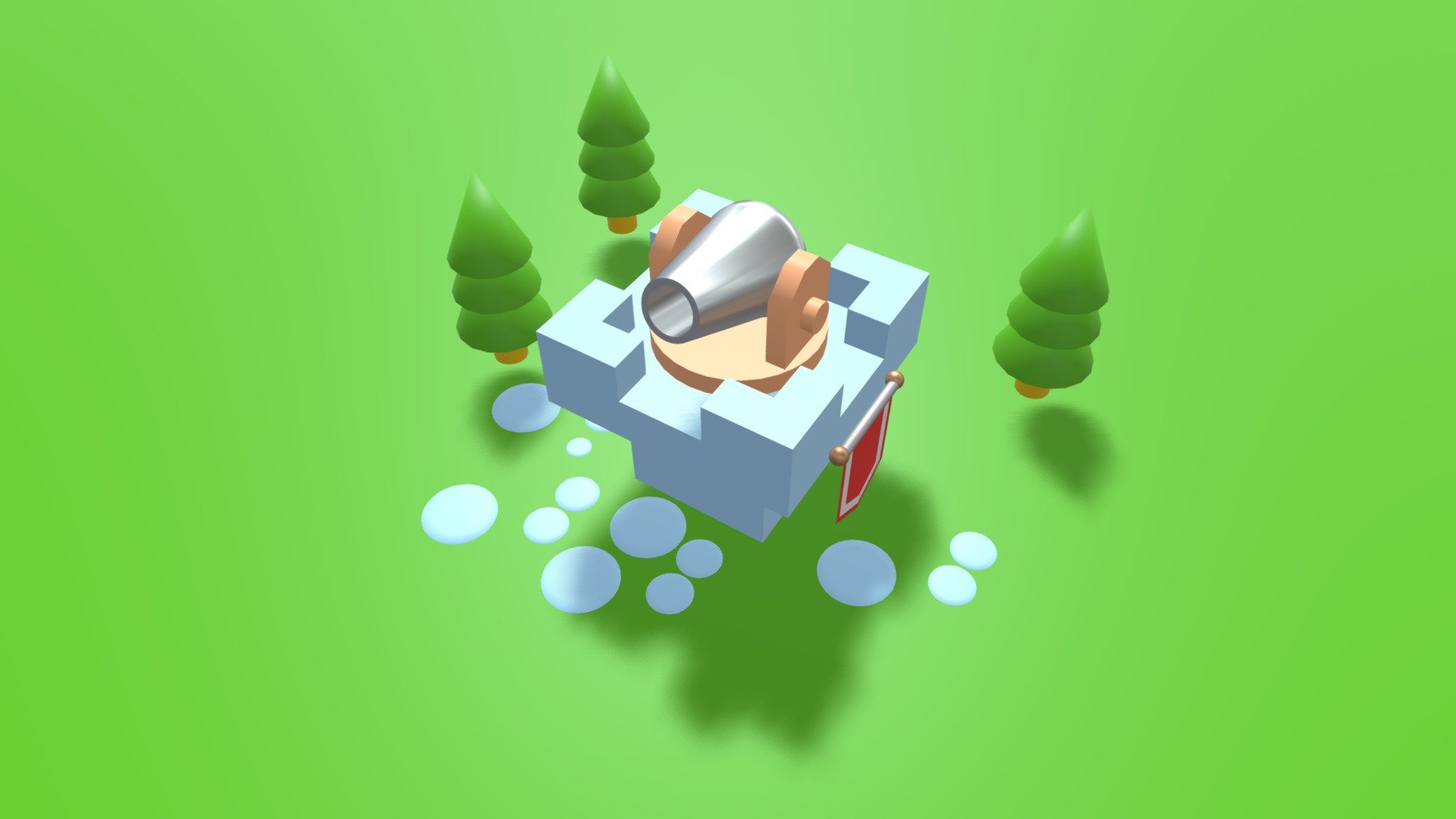 low poly castle - Download Free 3D model by andresdamiancondorivicente ...
