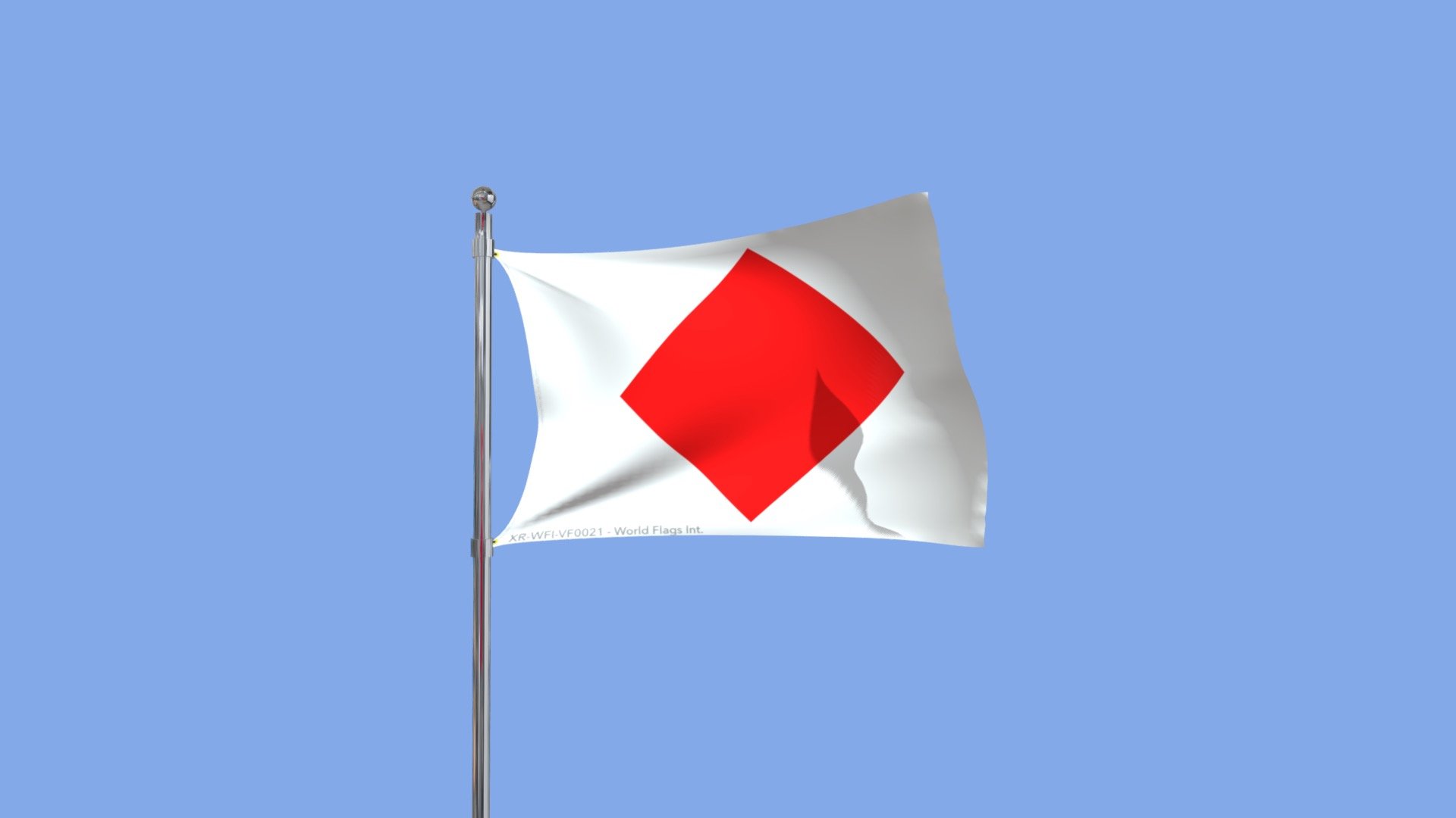 Flag Marine Code Foxtrot WFI-vf0021 - 3D model by World Flags ...