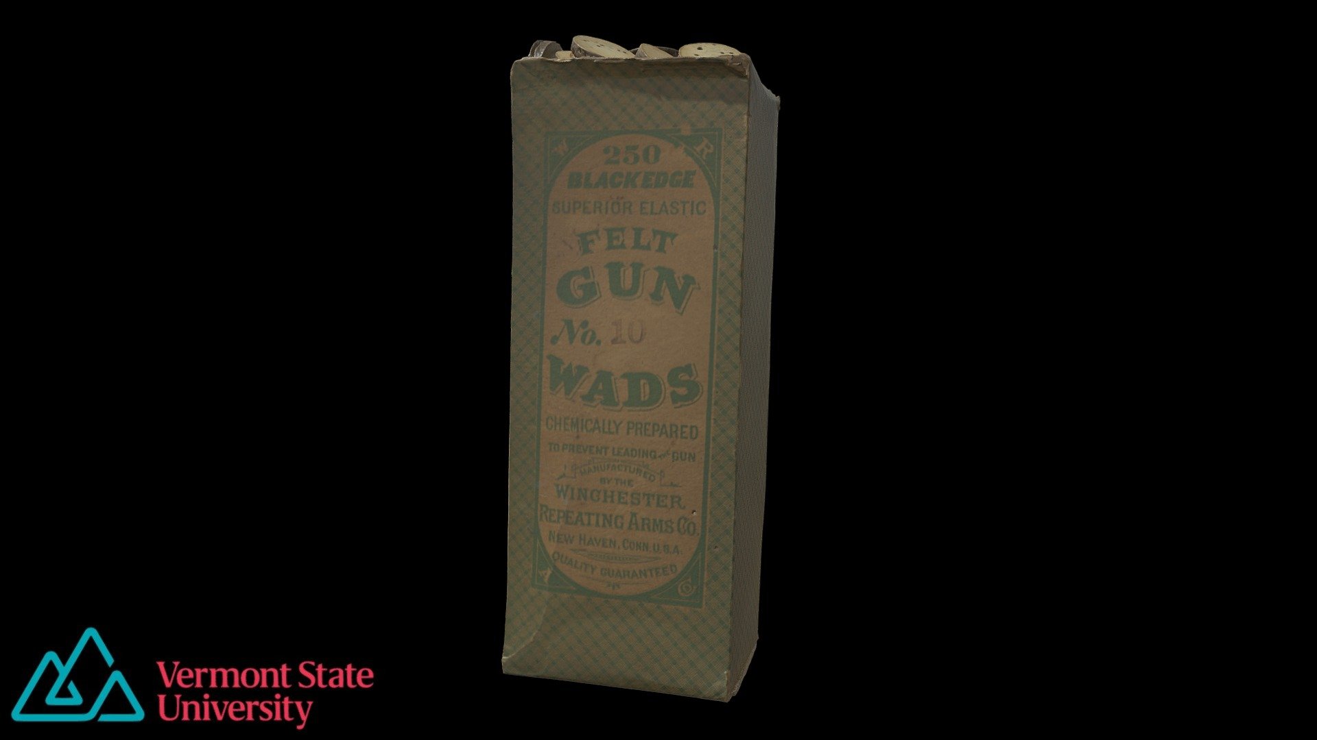 Box of Winchester Cut Wads - 3D model by Vermont State Univ. Digital ...