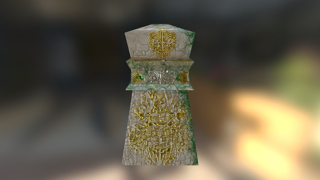 Foliage Pilar + Golden Details - 3D model by digowss [60d63f1] - Sketchfab