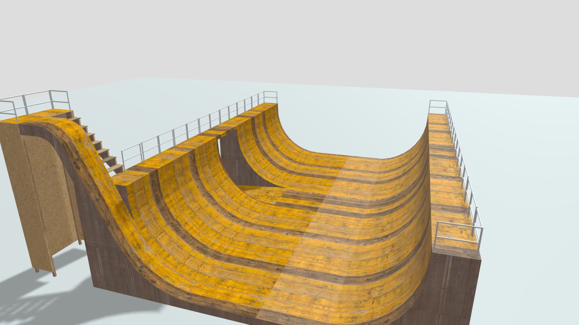 Halfpipe - 3D model by magpieshrike [60db24d] - Sketchfab