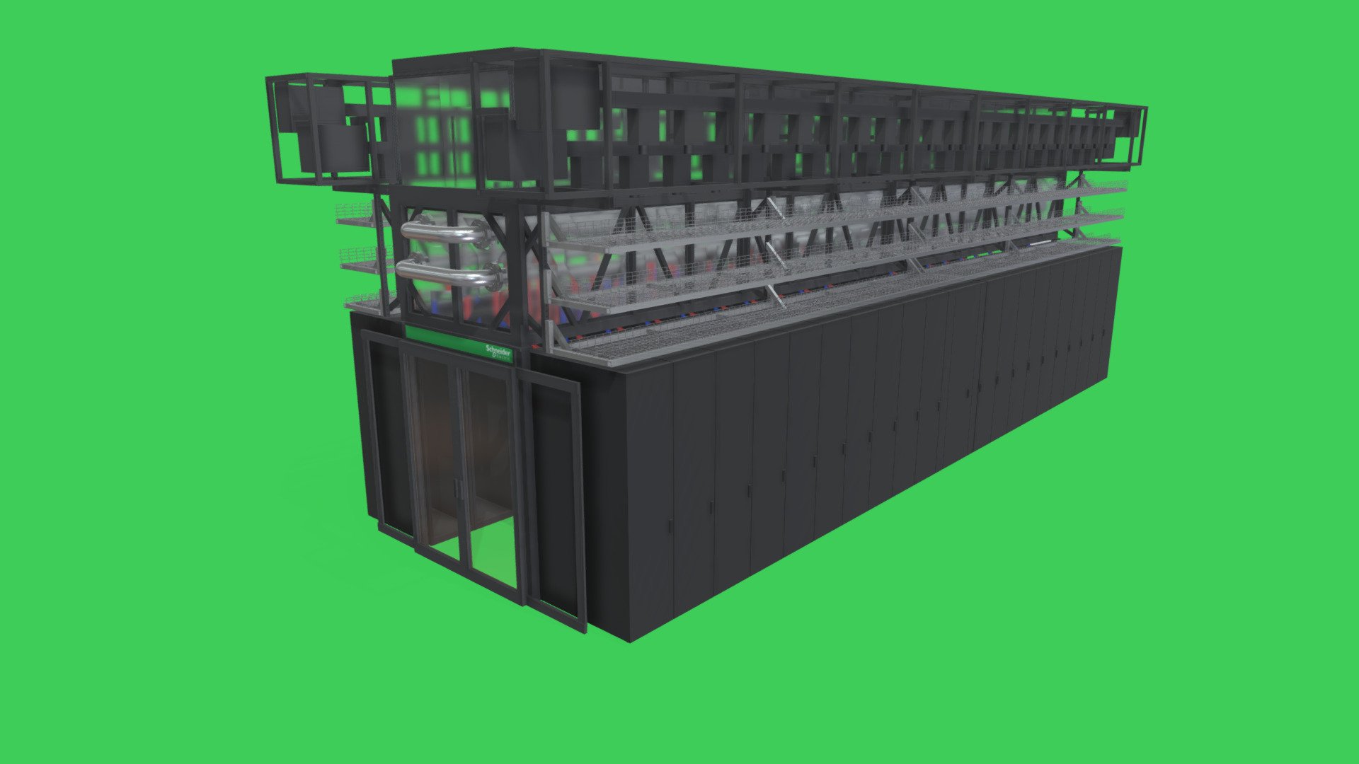 Prefab Modular EcoStruxure™ Pod Data Center - 3D model by Schneider Electric [60dd04d] - Sketchfab