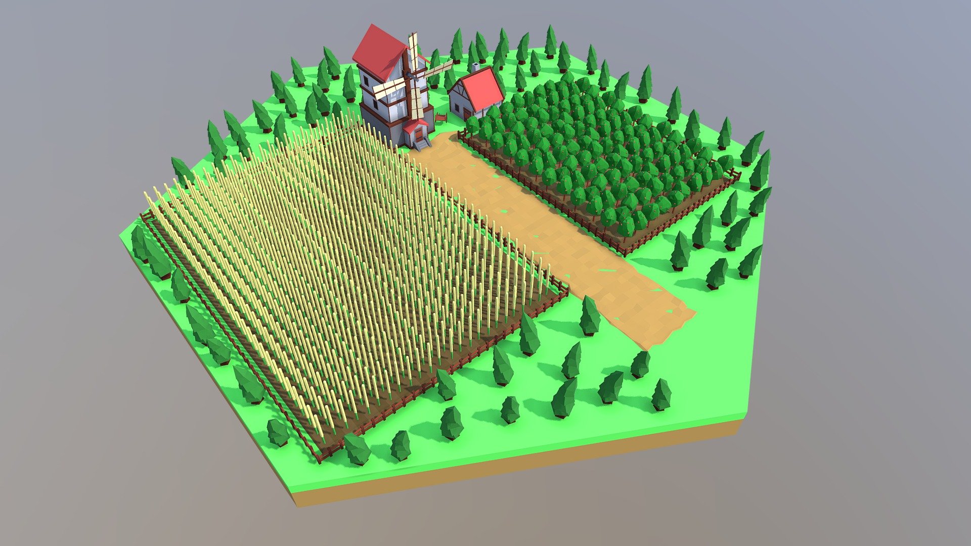 Farm Tile - 3D model by BConnolly [60dde57] - Sketchfab