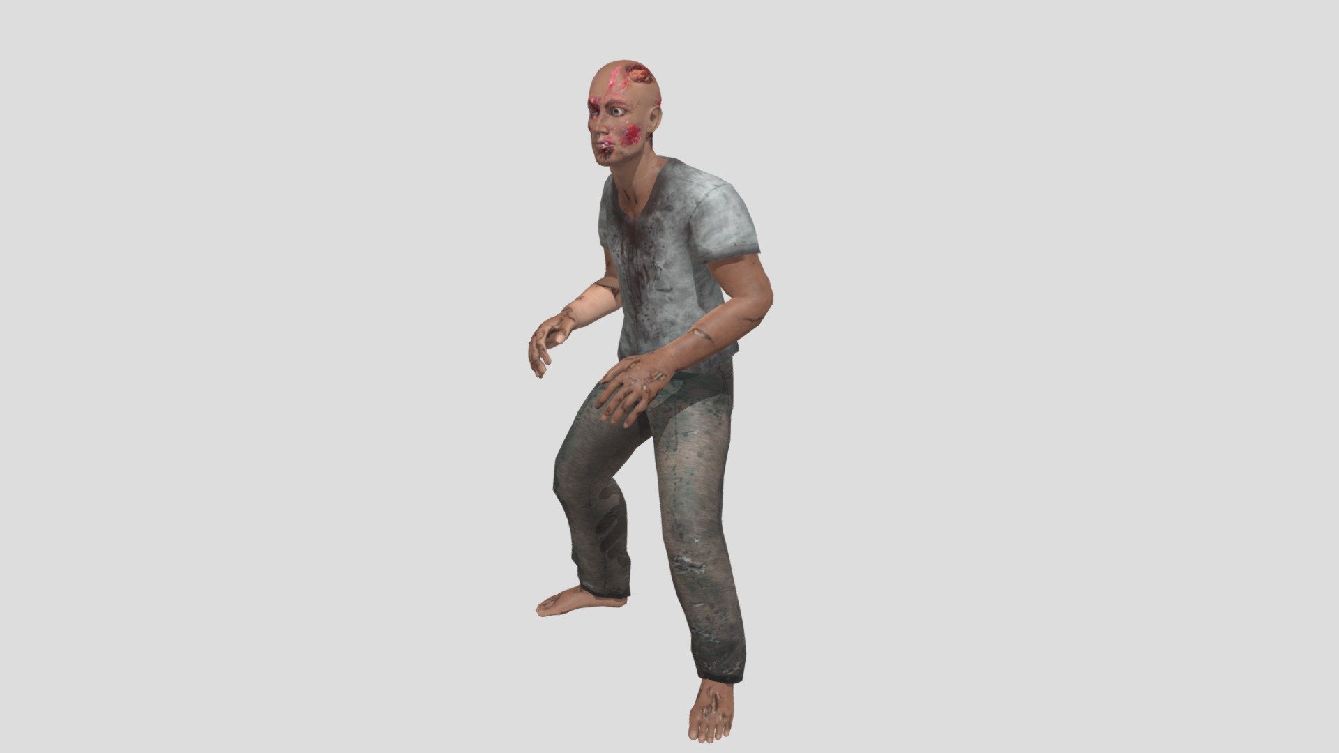 Enemy Zombie - Download Free 3D model by Marianito [60de320] - Sketchfab