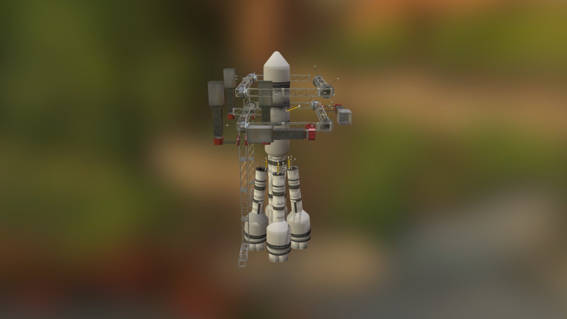 R-7 Semyorka (Sputnik 1) - 3D model by Columbia20713 [60dea7a] - Sketchfab