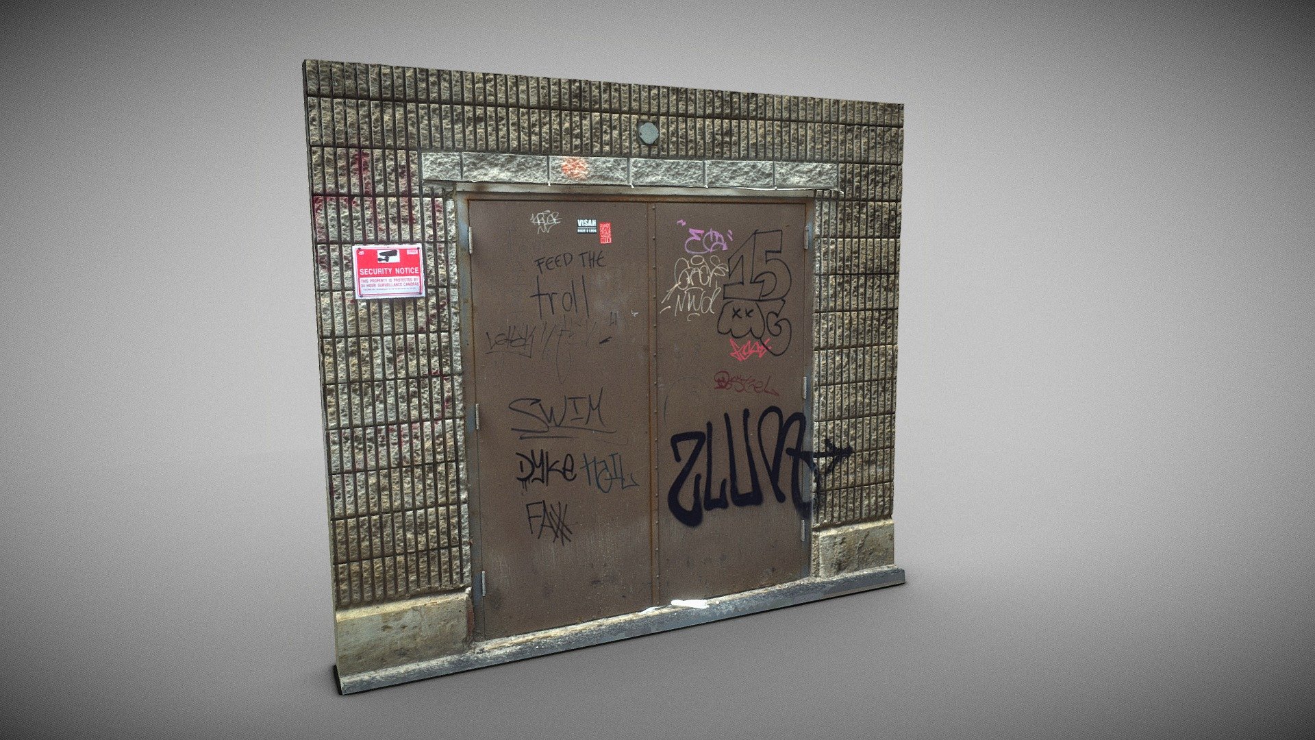 Graffiti Door - Buy Royalty Free 3D model by PhotoGramGear [60df325 ...