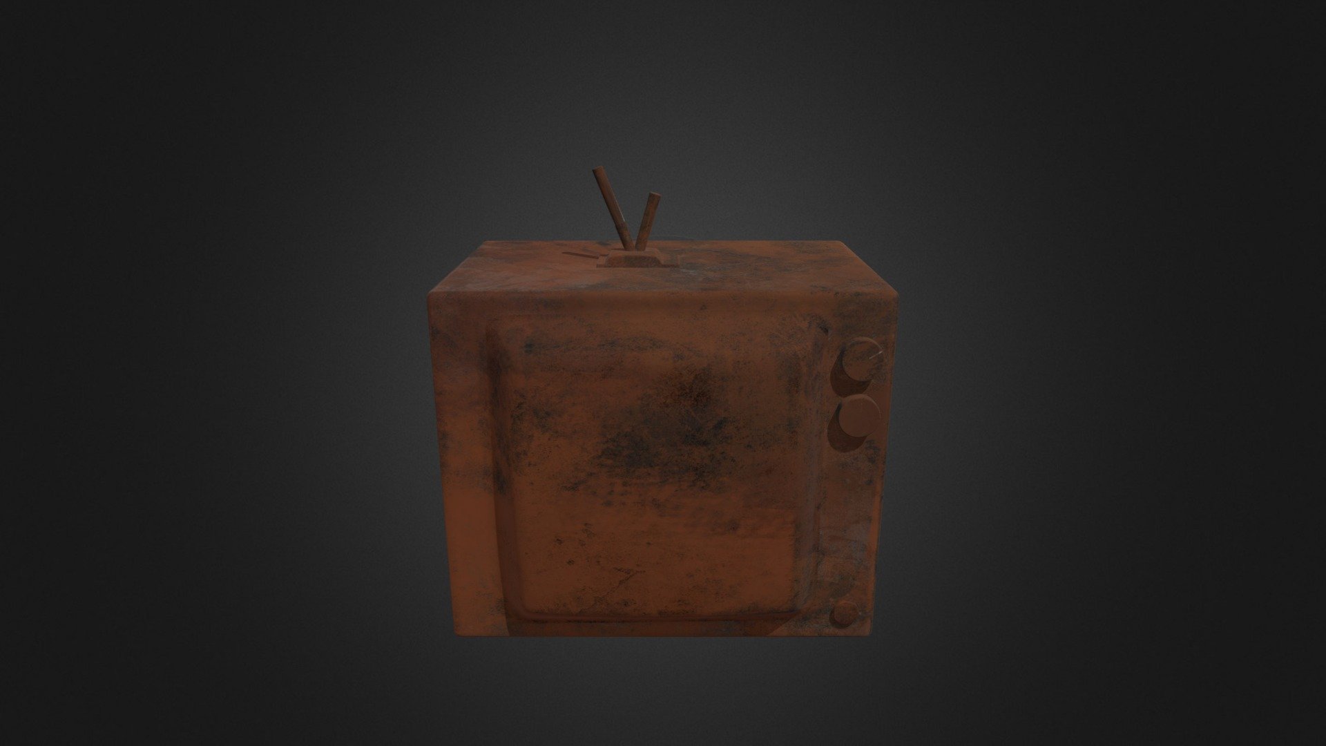 Old Rusty TV - 3D model by Endreius (@Endrei) [60df807] - Sketchfab