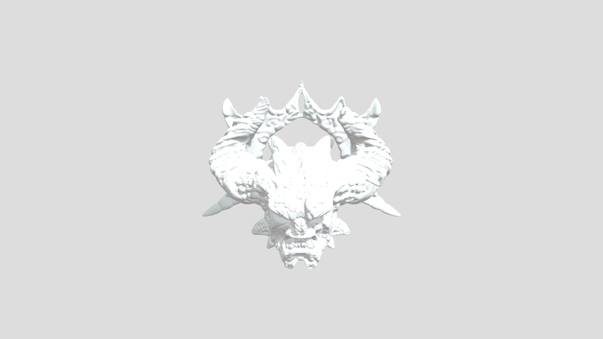 DEMON HEAD - 3D model by Anton Pavlovich (@antoshajackpot) [60dfadf ...