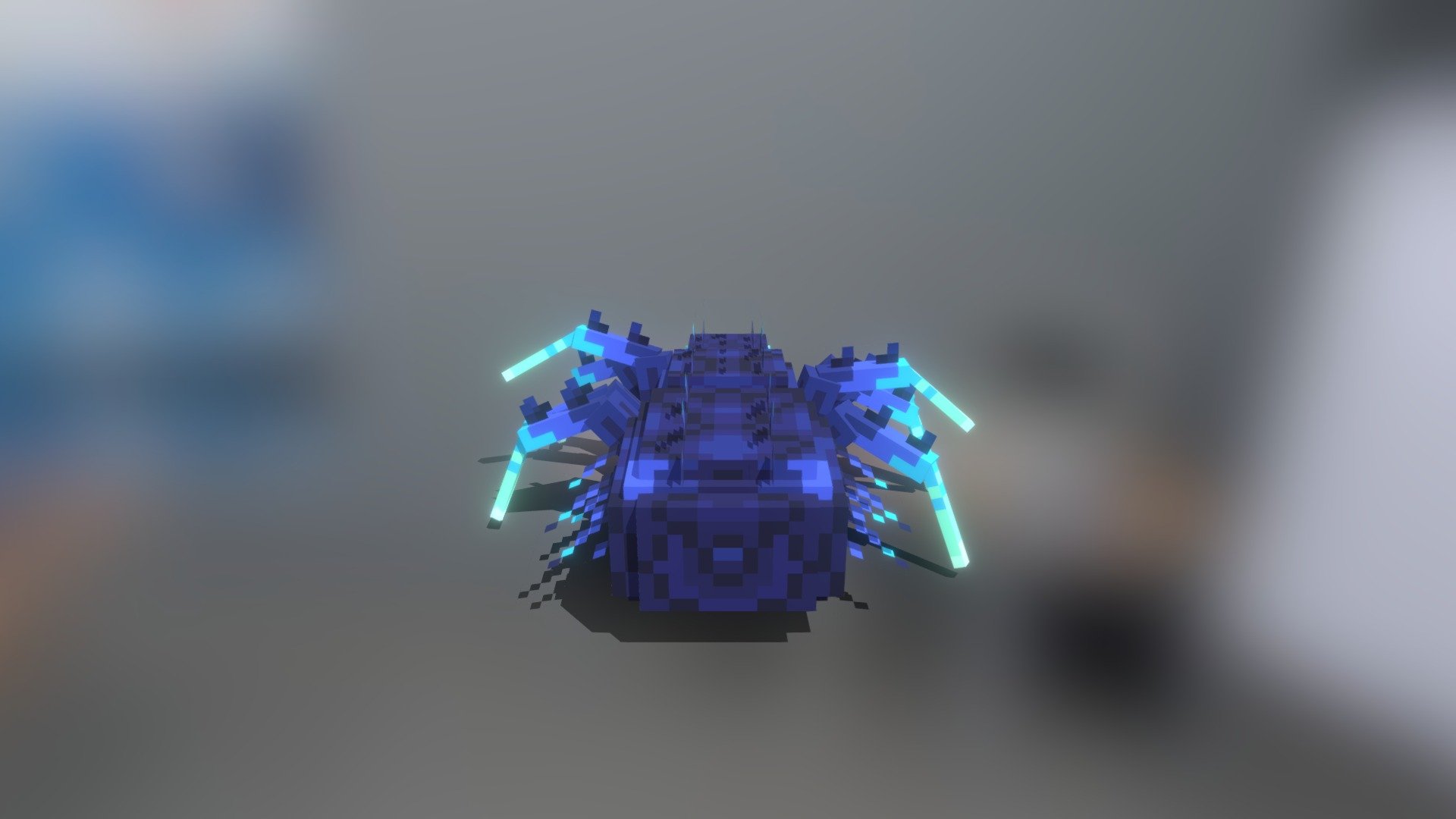 Preview Blue Spider - 3D model by 3B STUDIO (@3BStudioMC) [60dfc63 ...