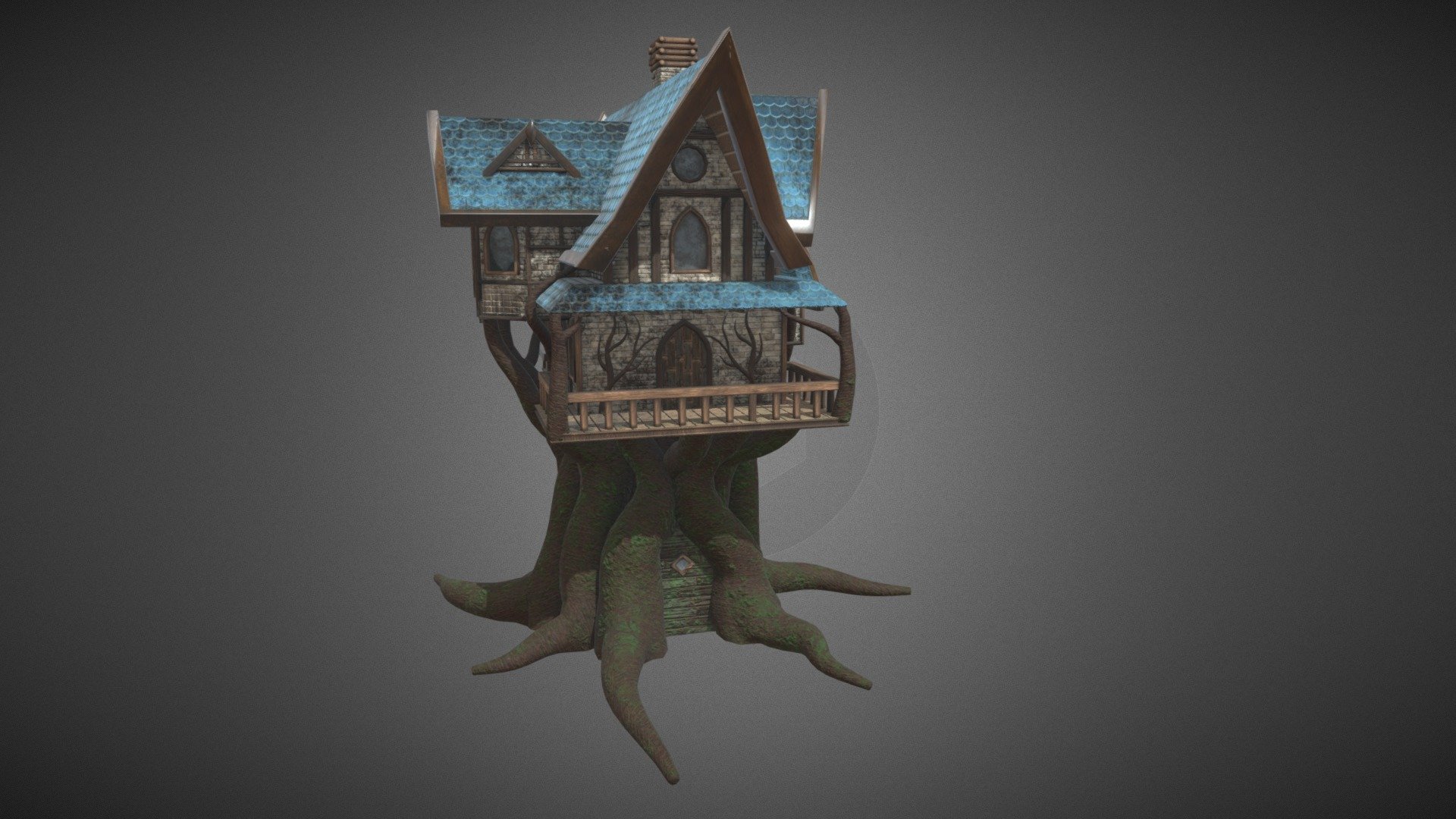 Treehouse model - 3D model by Zombaland [60e2701] - Sketchfab