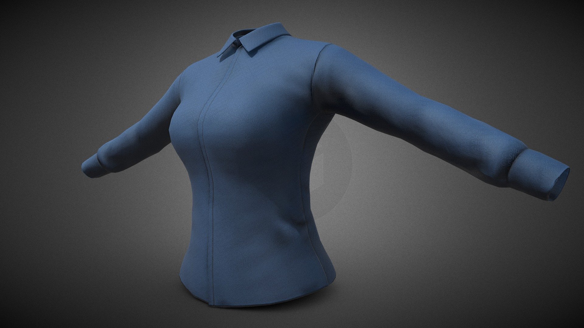 Female Blue Shirt Style 1 - Buy Royalty Free 3D model by CG StudioX ...
