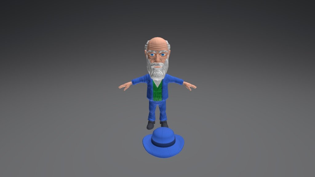 Charles Darwin - 3D model by joaquingonzalez [60e45e4] - Sketchfab