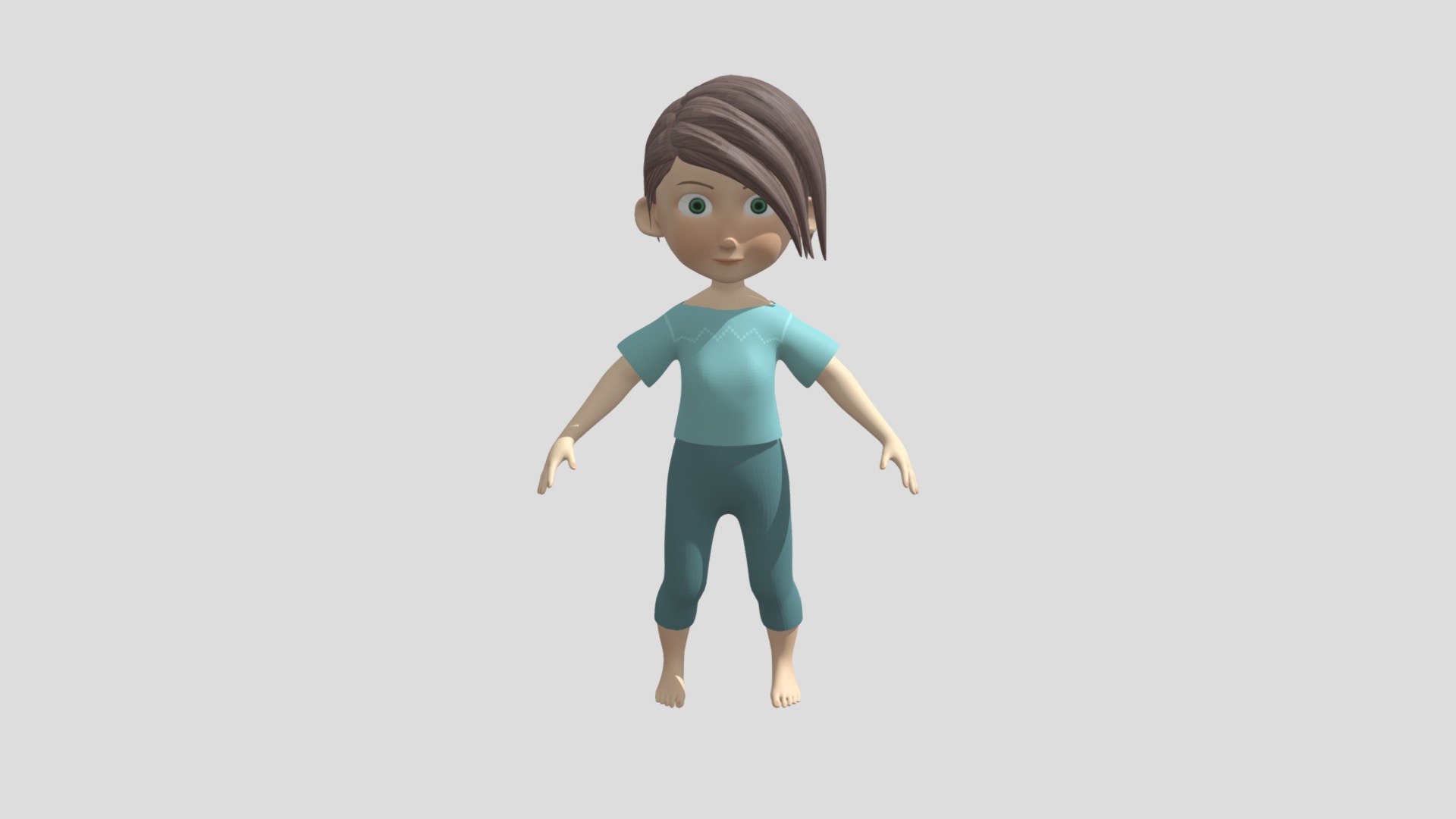 3D Cartoon Character - 3D model by cennet [60e4dfb] - Sketchfab