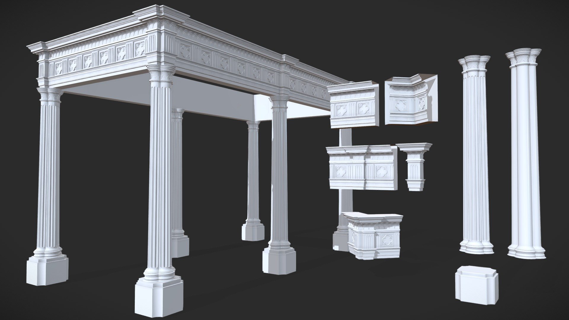 Gothic Column type-2 - Buy Royalty Free 3D model by dariapr [60e5279 ...