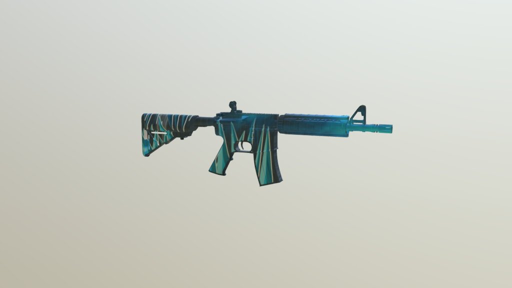 M4a4-ice - 3D model by pLatinx7 [60e5ae7] - Sketchfab