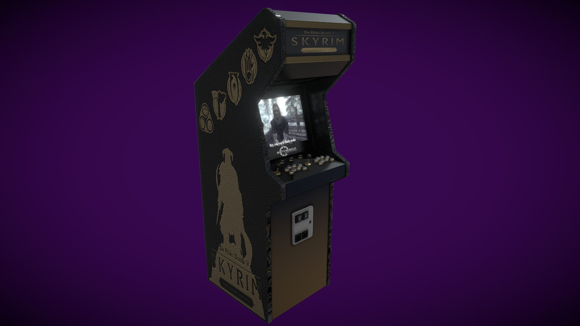 Arcade Skyrim 10th Anniversary - 3D model by Franchute (@FrancoGam ...