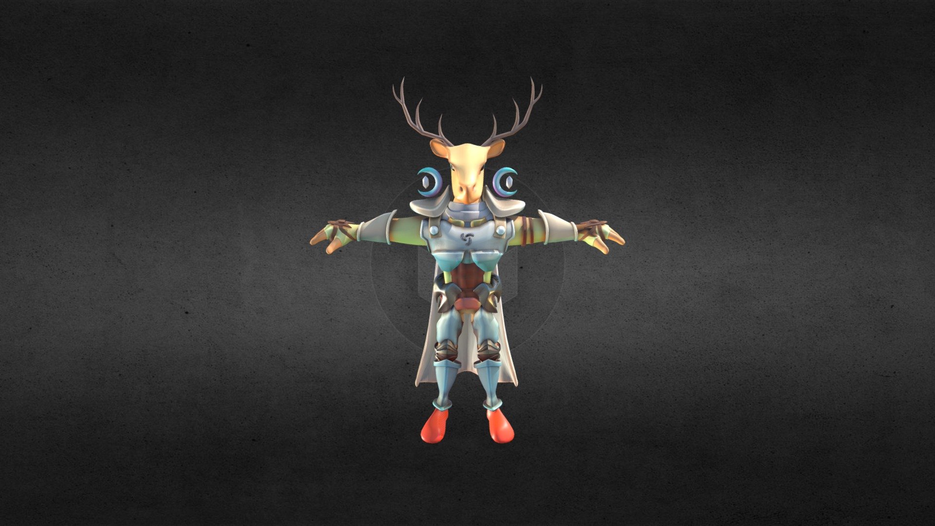 Stylized Deer-like Humanoid Model - 3D model by alperademkotan [60e8761 ...