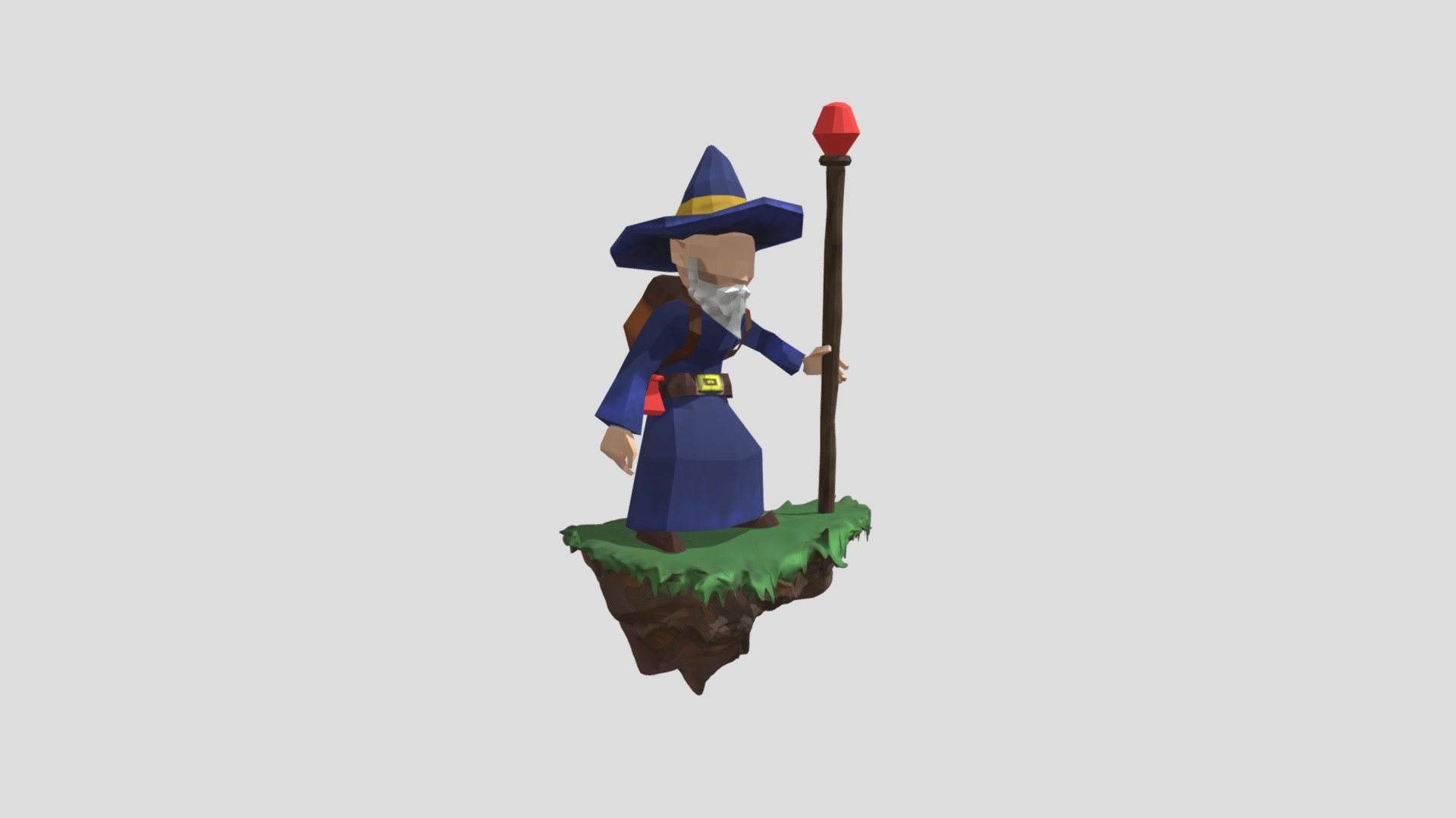Wizard Low-poly 3D model - 3D model by Jacinto Bordon Torres (@Jacinto ...