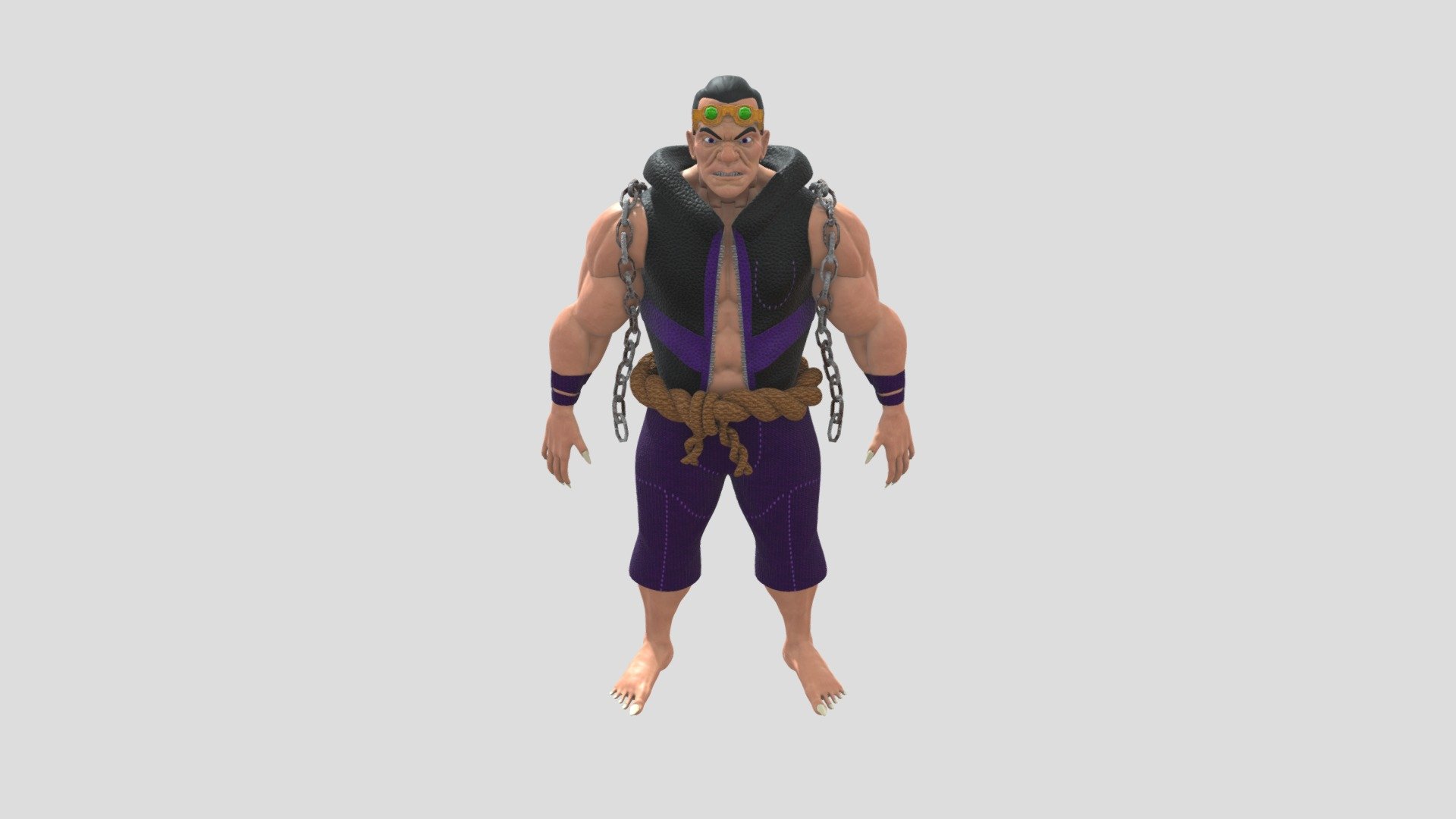 Fighter character - 3D model by EdenChisnallArt [60ebc48] - Sketchfab