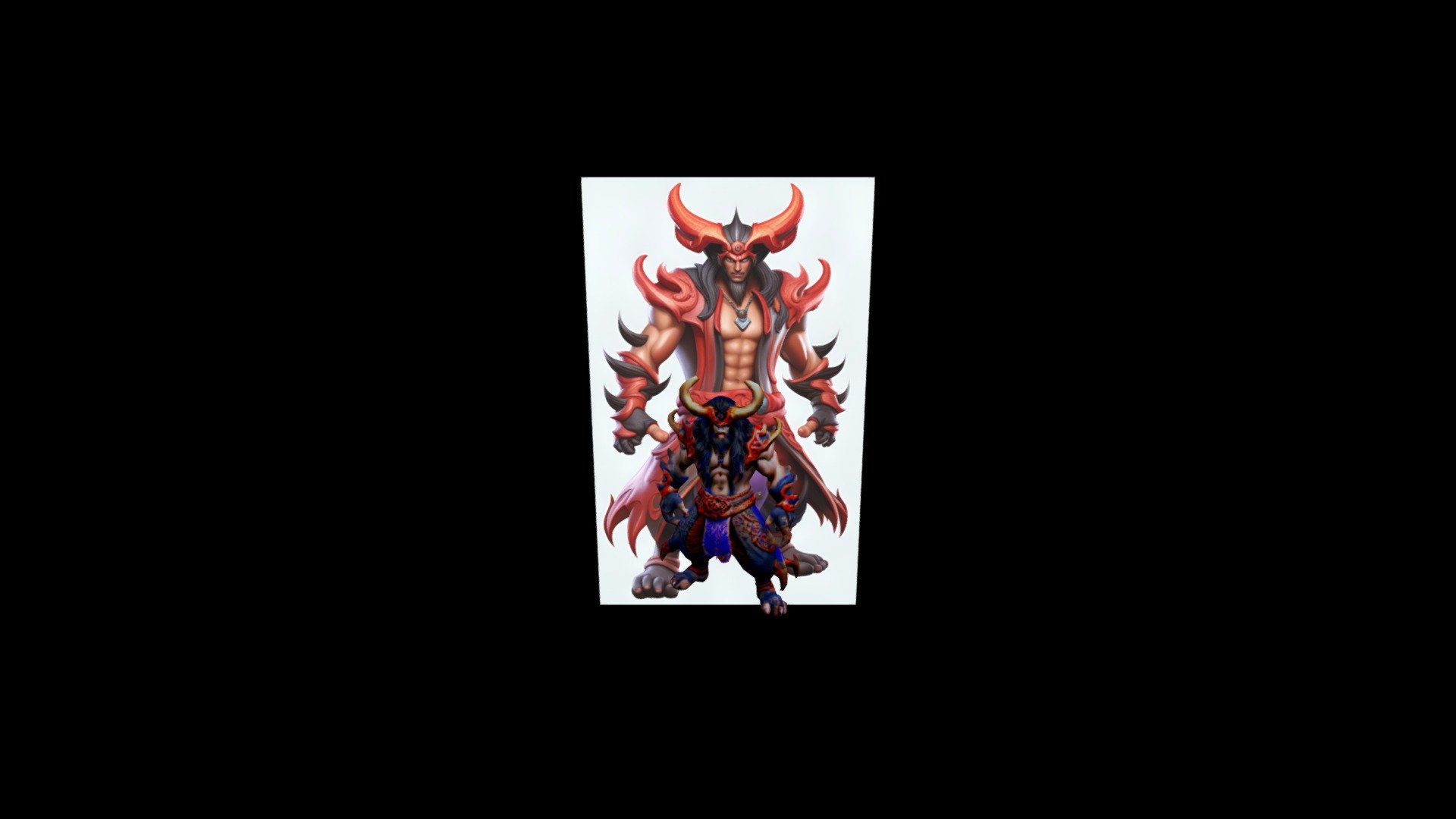 Cartoon Demon The image shows a cartoon cha - Download Free 3D model by ...