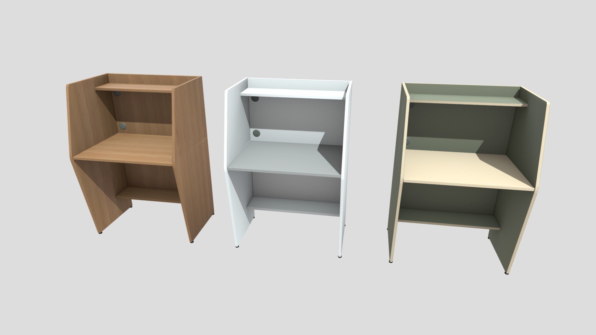Clover Reading Room Desk - Buy Royalty Free 3D model by interior model ...