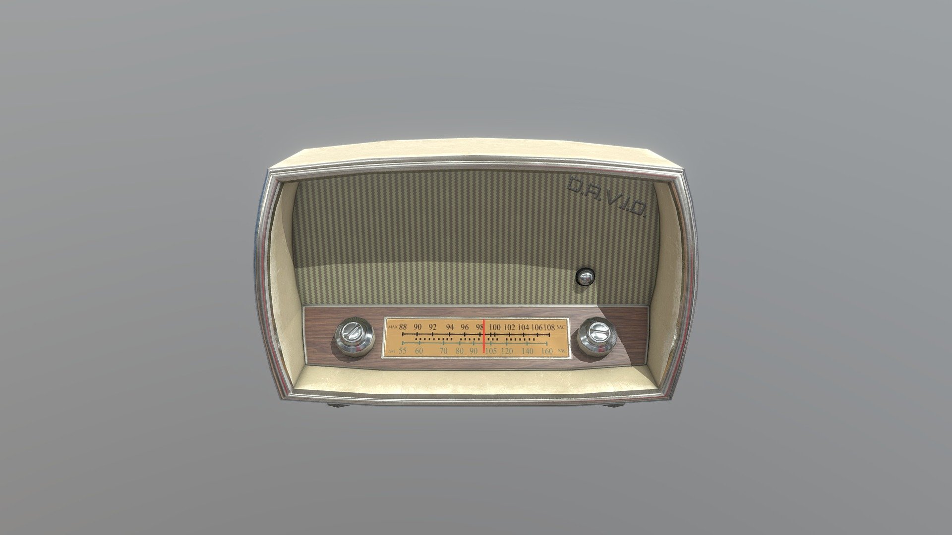 1950's Radio - 3D model by Shadax [60eff1c] - Sketchfab