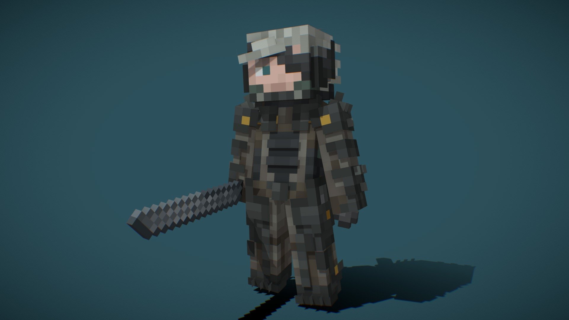 Raiden | Minecraft - 3D model by Arkharov (@arkharovz) [60f0c09 ...