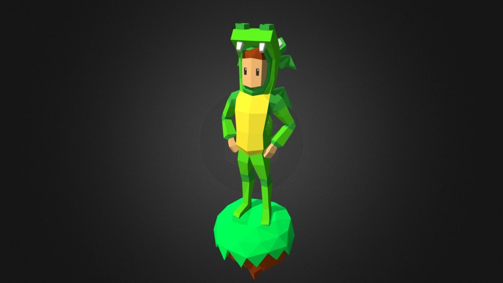 Lowpoly Drake Kid - 3D model by ToxSam (@DanielGarciaAranda) [60f47cc ...