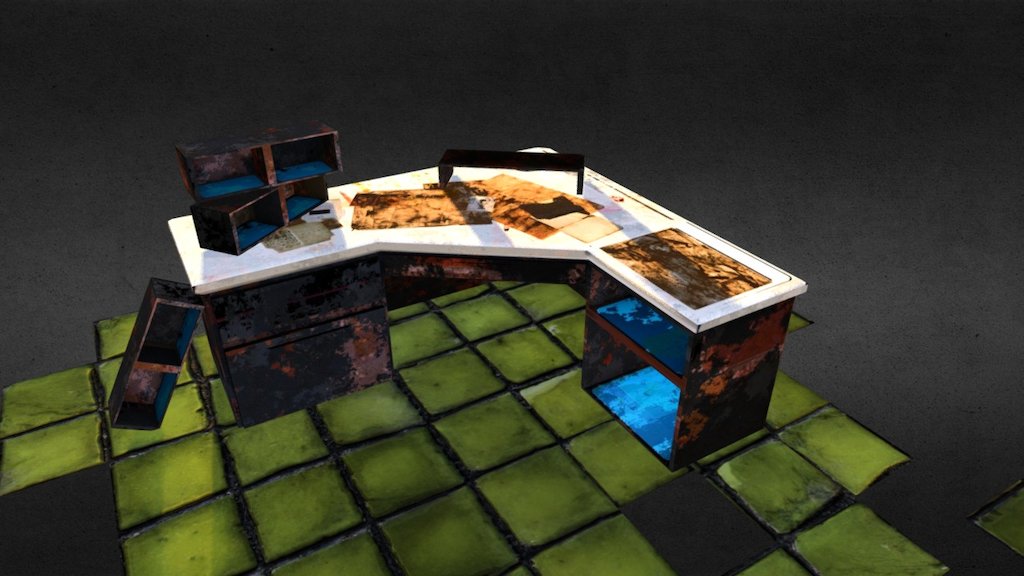 Derelict Office Desk - Buy Royalty Free 3D model by CleanCraft3D ...
