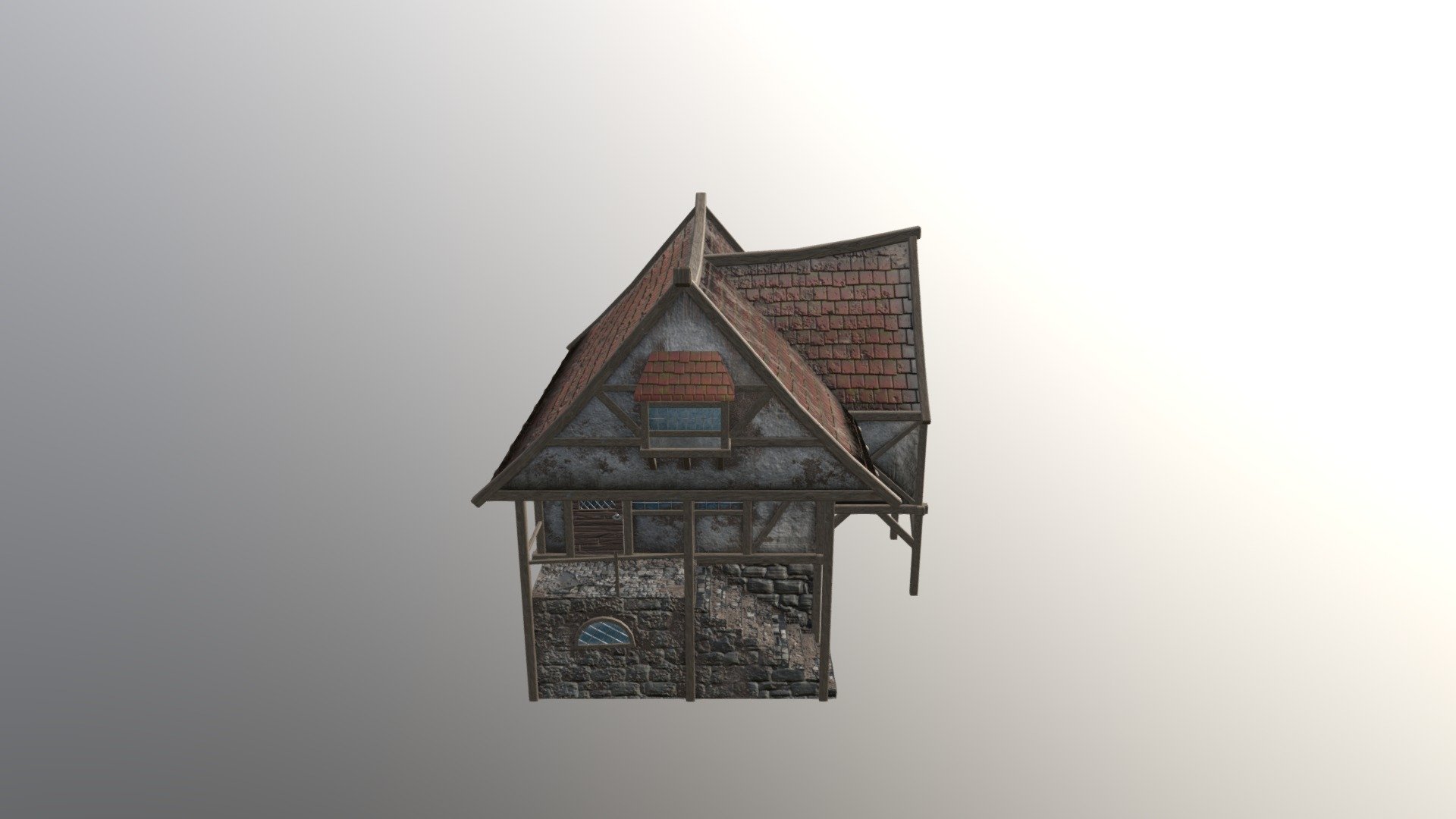 3D modelling medieval house - 3D model by fabienasbreuk [60fad48 ...