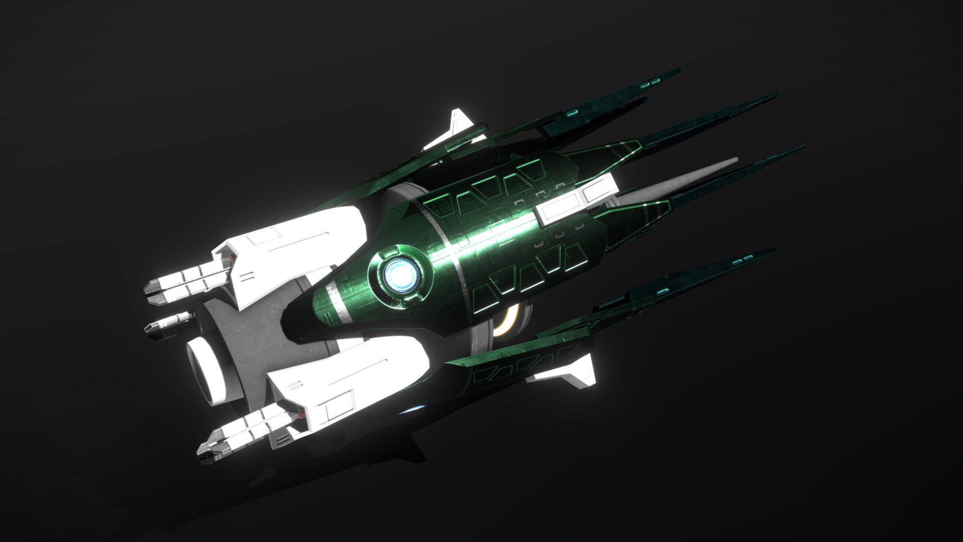 Ankla Alien Frigate B - Buy Royalty Free 3D model by MSGDI [60fe373 ...
