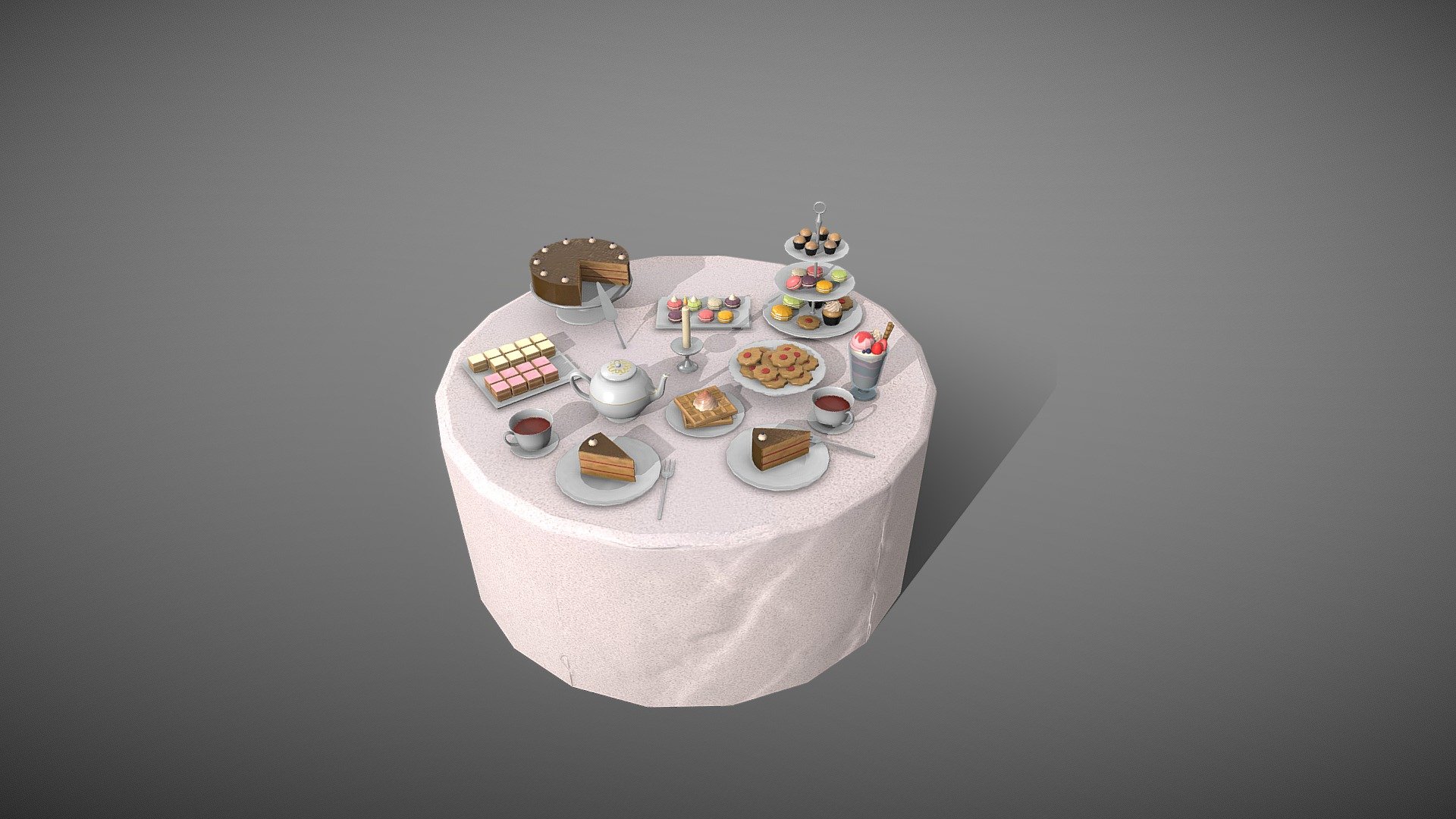 Dessert_T - 3D model by gngreeny713 [61002b7] - Sketchfab