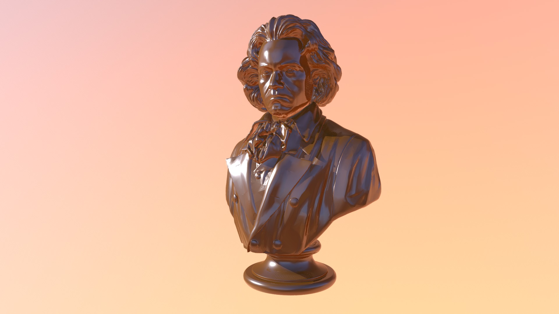 Beethoven Bust Chocolate - 3D model by Ryu Ookami (@Ryu_Ookami ...