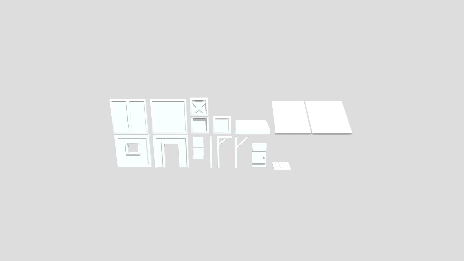 House meshes - 3D model by noroalia [6105479] - Sketchfab