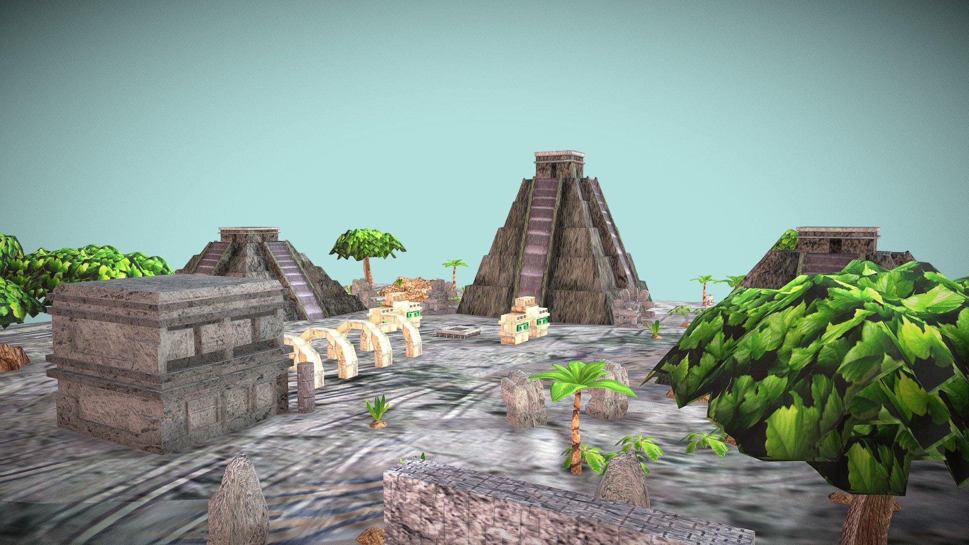 Aztec City - 3D model by CarlosCopto [6108be7] - Sketchfab