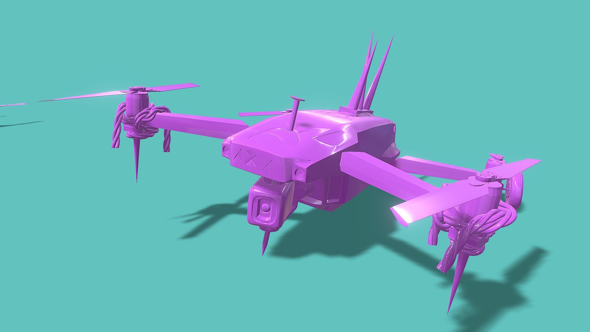ДЗ № 4 Вторичные формы - Коптеры - Download Free 3D model by Ilya Savelev (@Ilya_Savelev ...