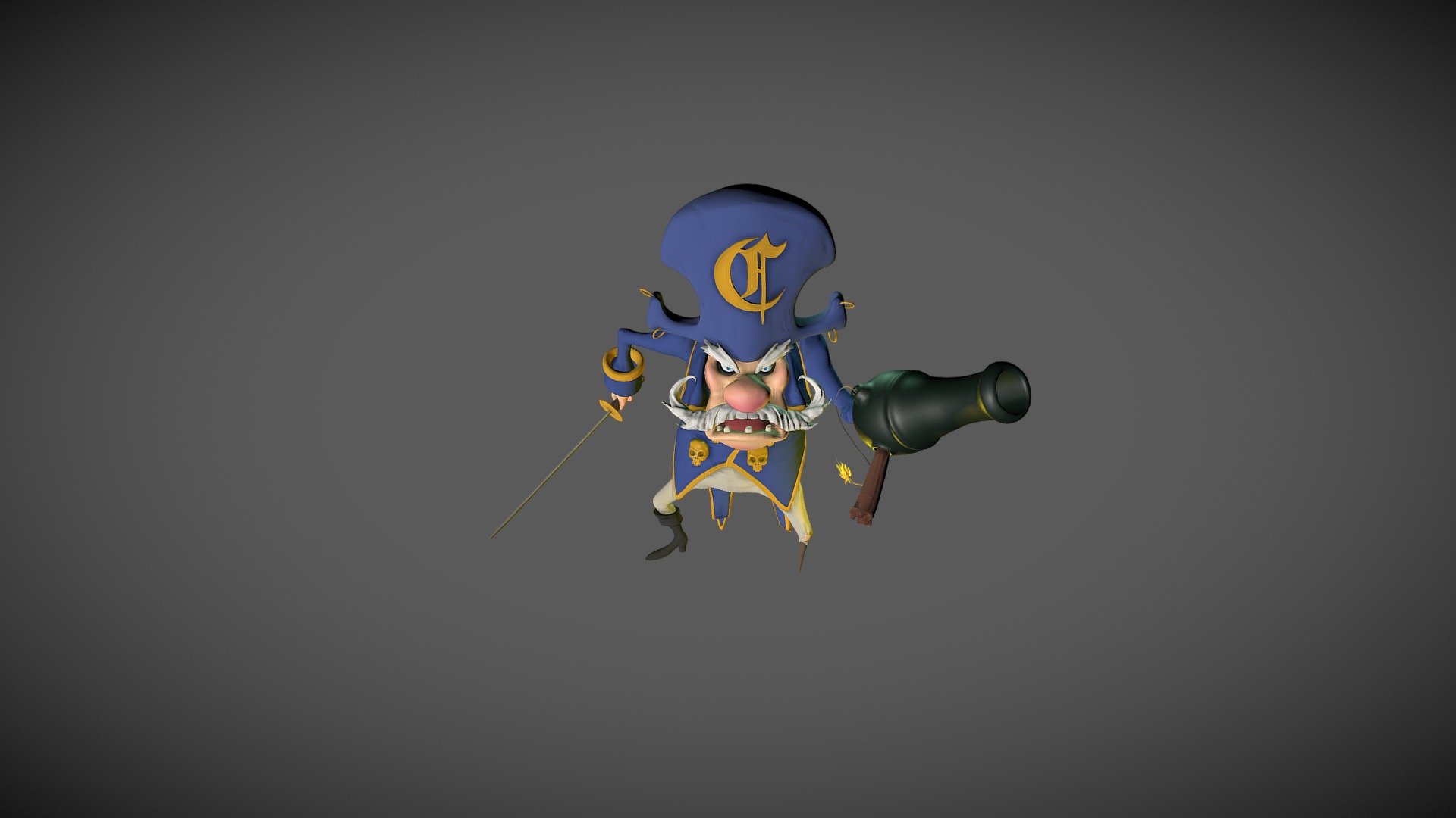 Captain Crunch - 3D model by ApeTacos [610b0d9] - Sketchfab