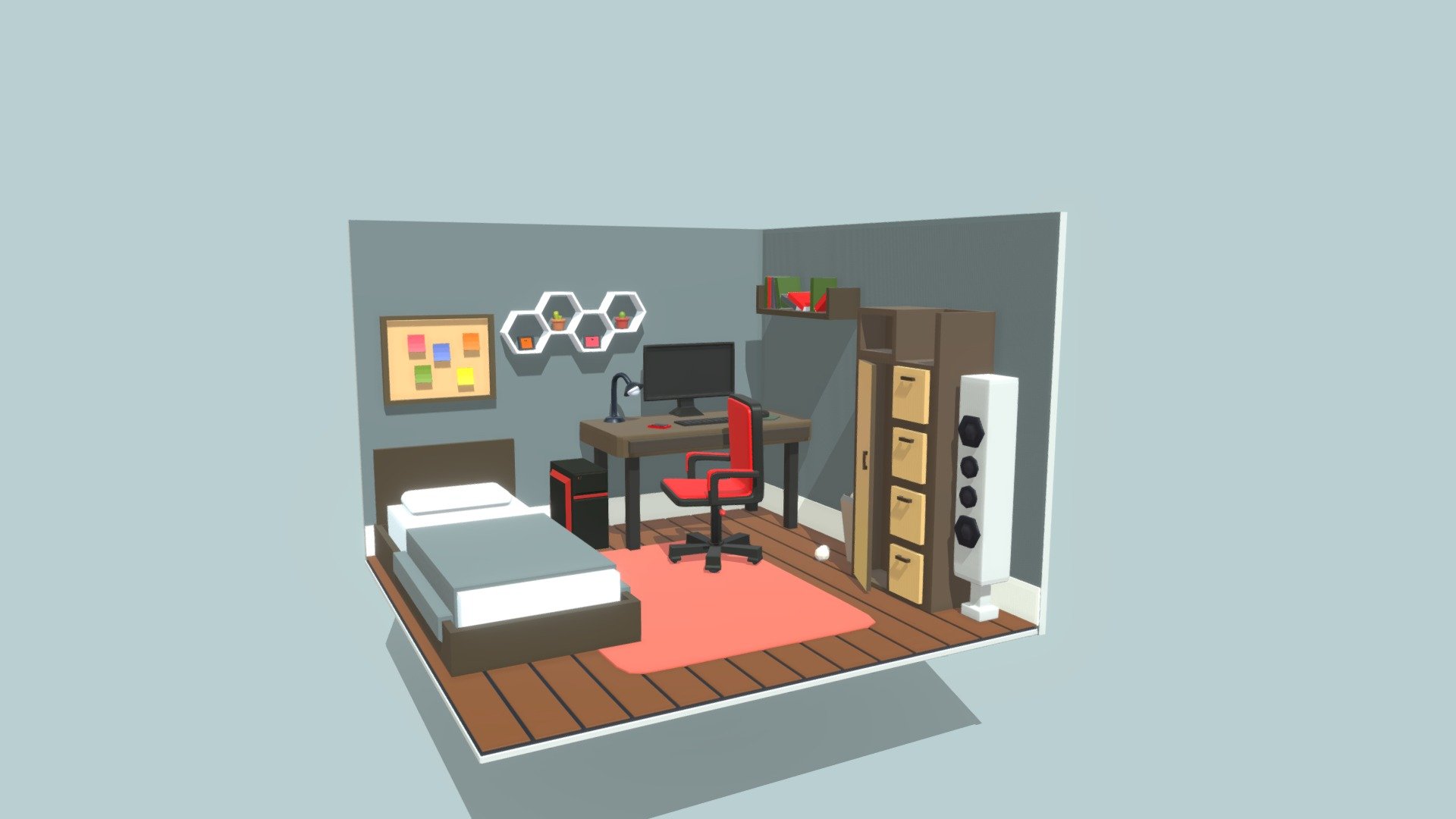 isometric basic room - Download Free 3D model by samiwaiba2001 [6114dfb ...