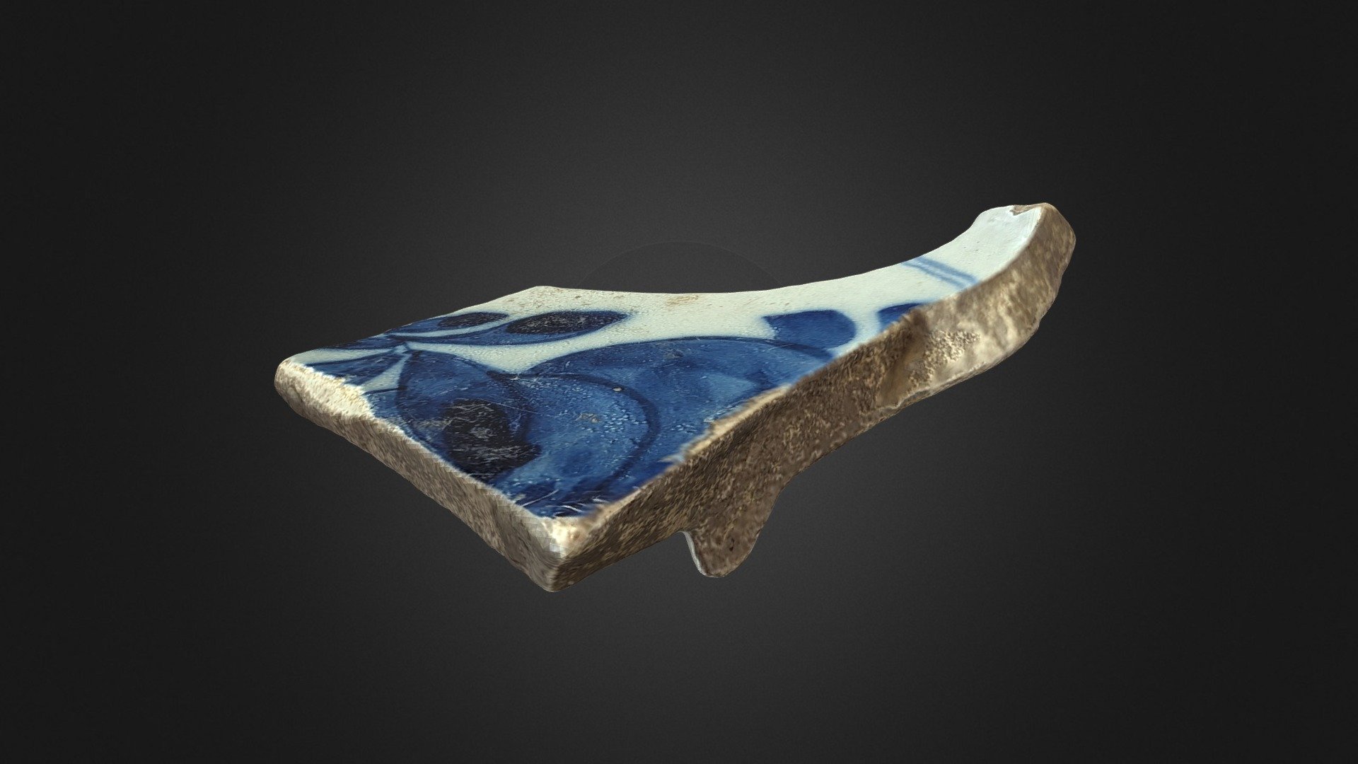 Glazed ceramic sherd - 3D model by Alicia Walsh (@awalsh) [6115999 ...