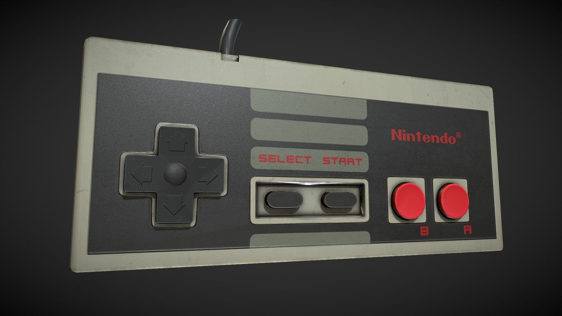 NES Controller - 3D model by Beck Hemsley (@beckh) [6118f04] - Sketchfab