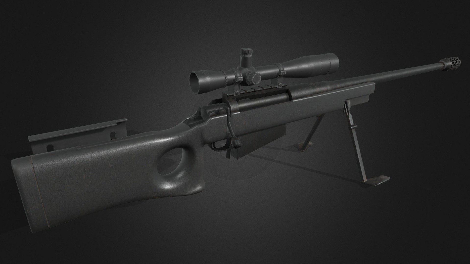 Harris/McMillan M87R + Leupold MKIV M1-16X scope - Buy Royalty Free 3D ...