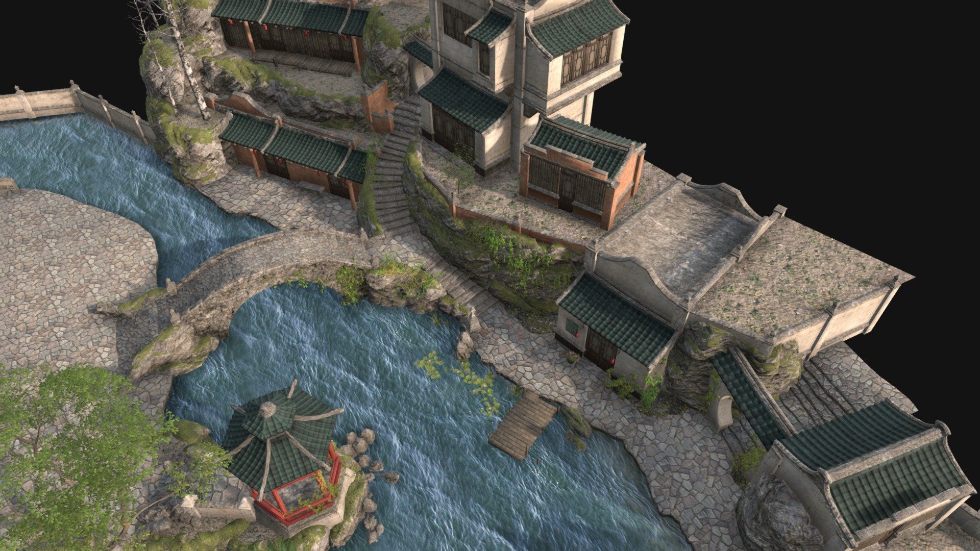 Streets of Asia - 3D model by local.yany [611e231] - Sketchfab