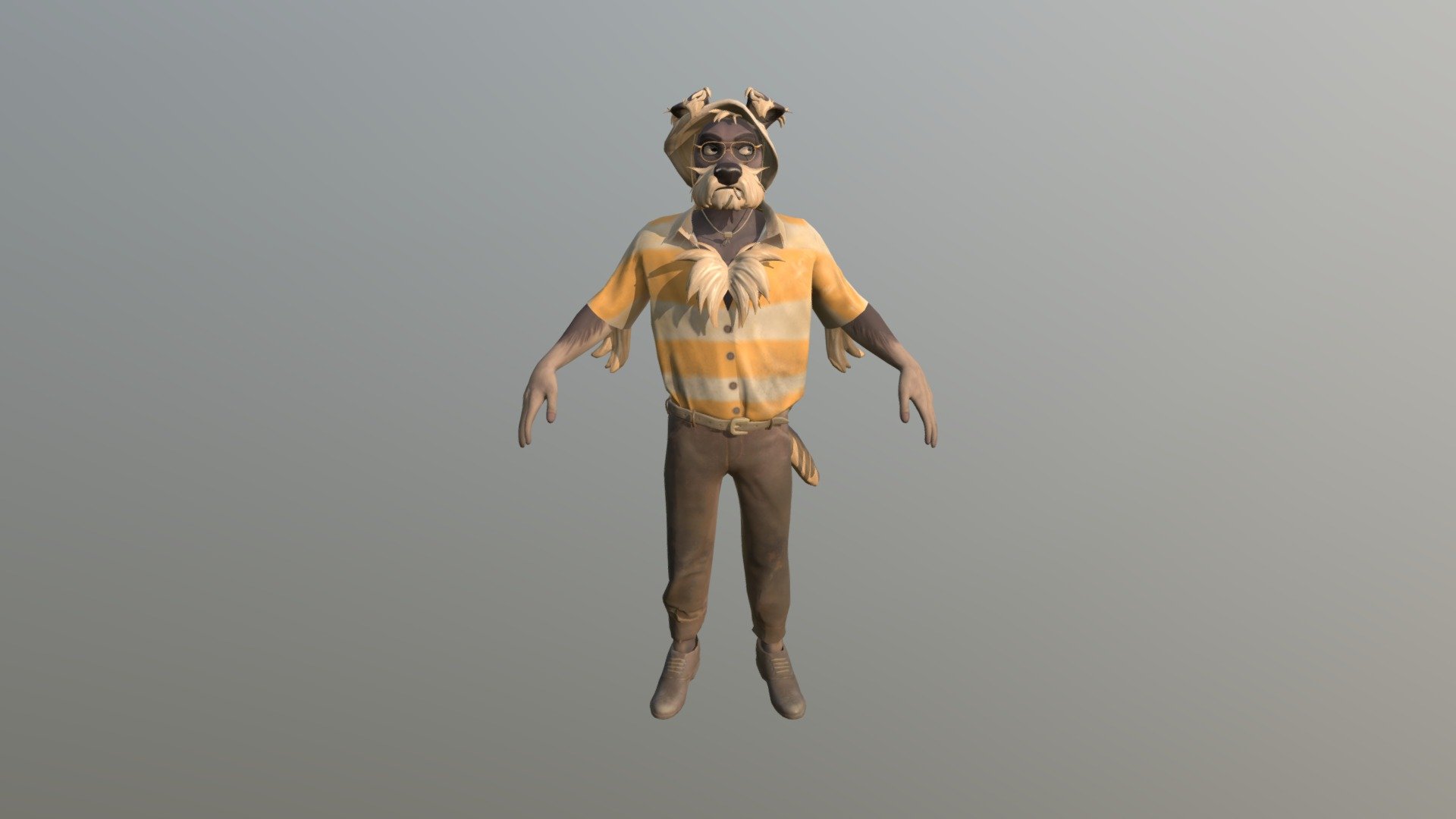 Furry game ready - 3D model by rocketben95 [611fdc8] - Sketchfab