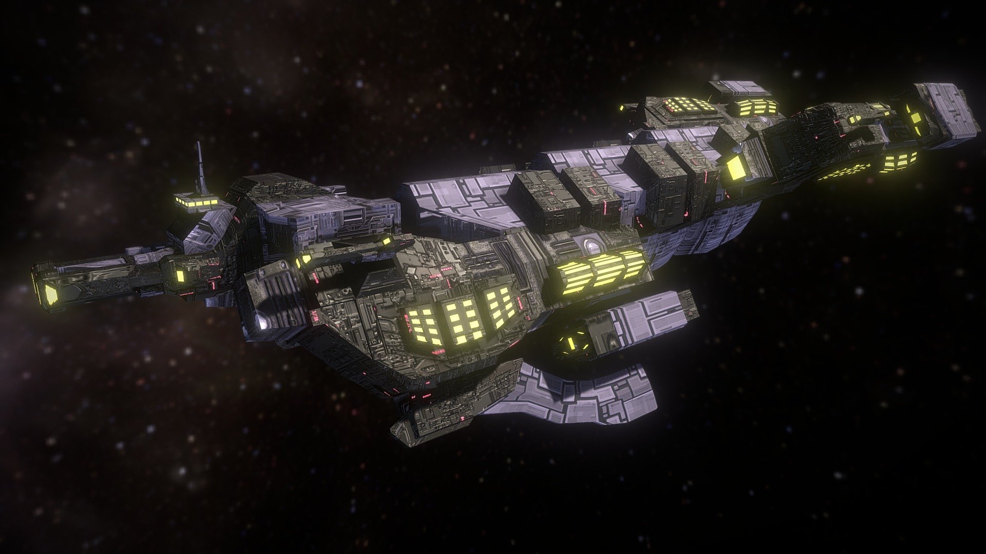 Spaceships - Light Transport Ship Cargueiro - 3D model by jonathanmr ...