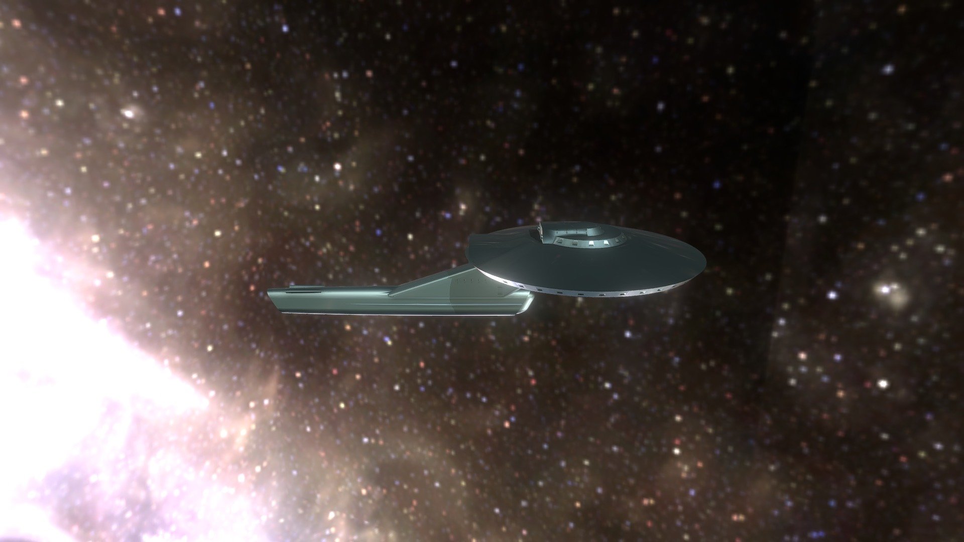 Atlas-A Class Light Cruiser single nacelle model - Download Free 3D ...