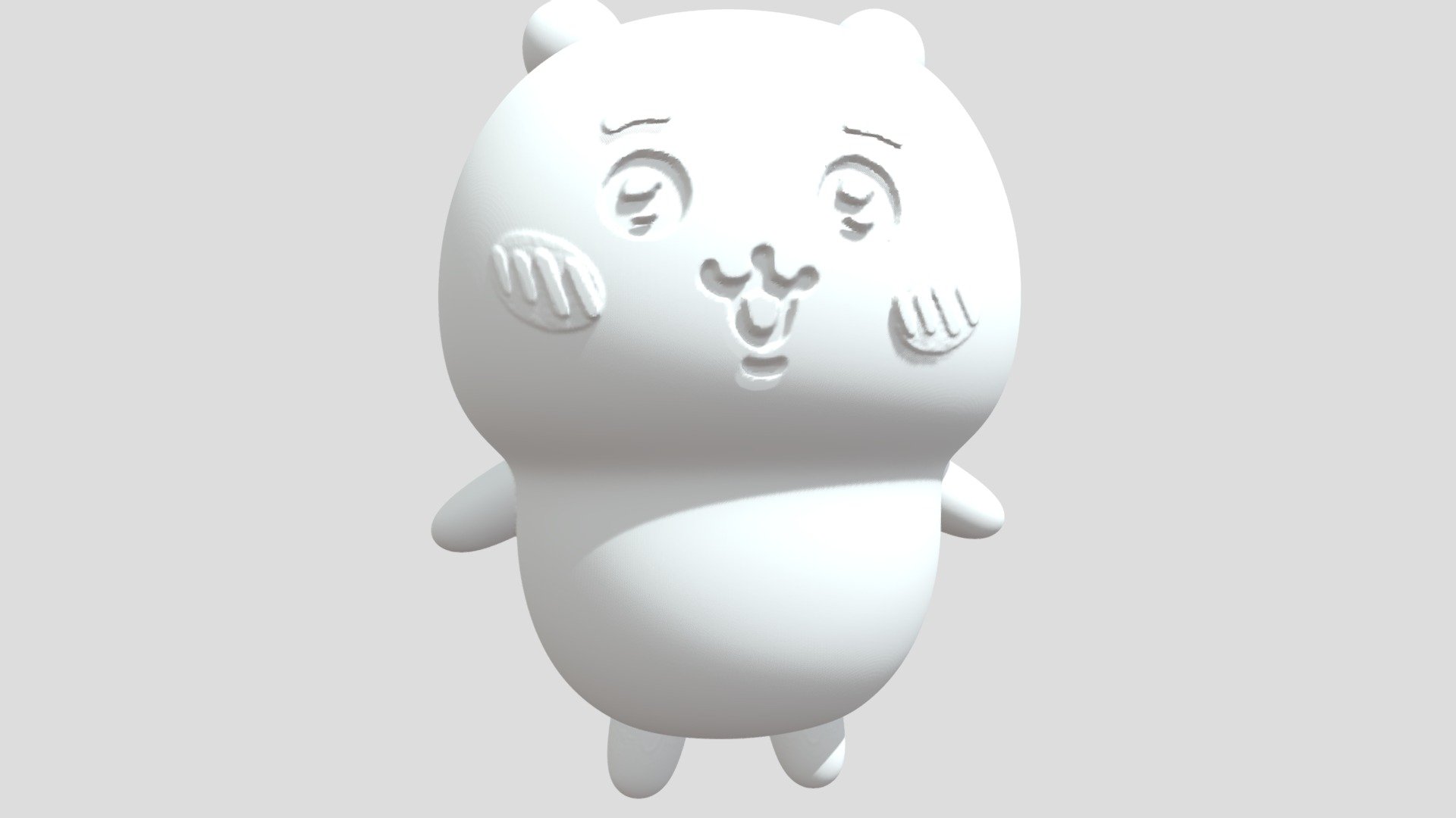 Chiikawa_ちいかわ for 3D print - 3D model by middle_night [612260f] - Sketchfab