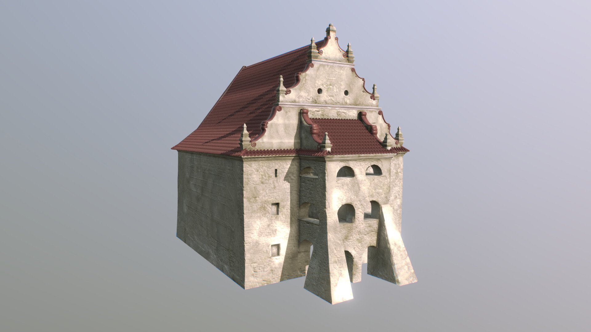 Granary (alternative textures / Low Poly) - 3D model by Marcin ...