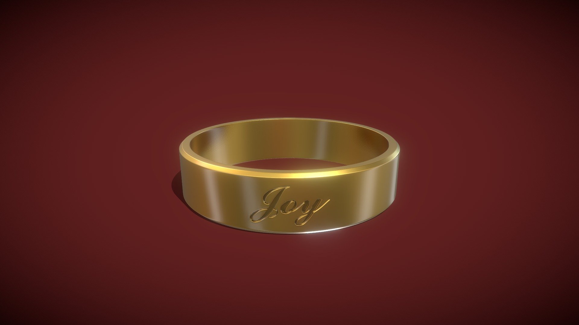 Joy Ring Gold - Buy Royalty Free 3D model by Sandeep Choudhary ...