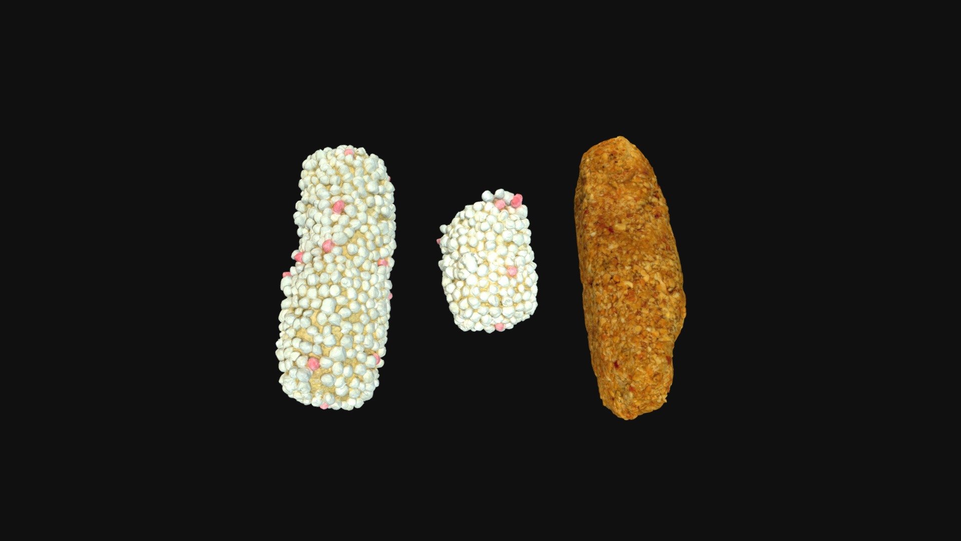 Chinese_ Ma Lao中国传统美食——麻粩-3in1 - Download Free 3D model by Andykk ...