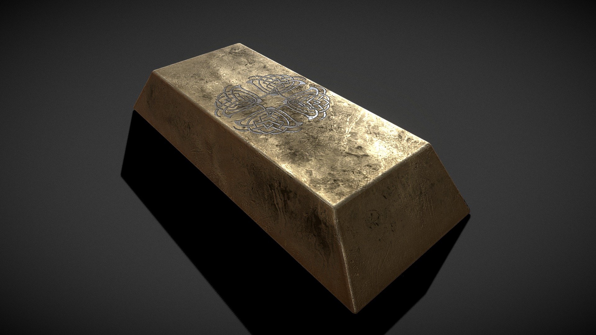 Inlaid Gold Bar - Buy Royalty Free 3D model by GetDeadEntertainment ...